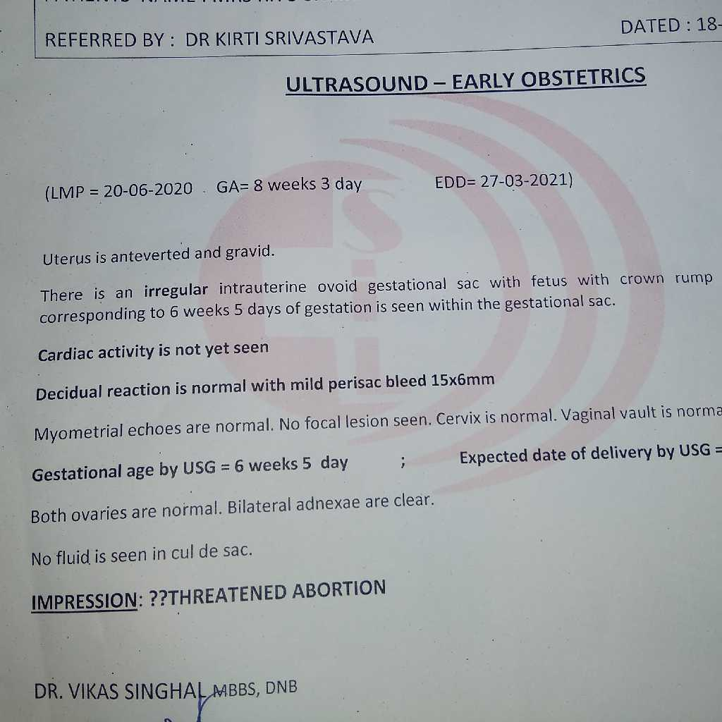 is below ultrasound report pk? – FirstCry Parenting