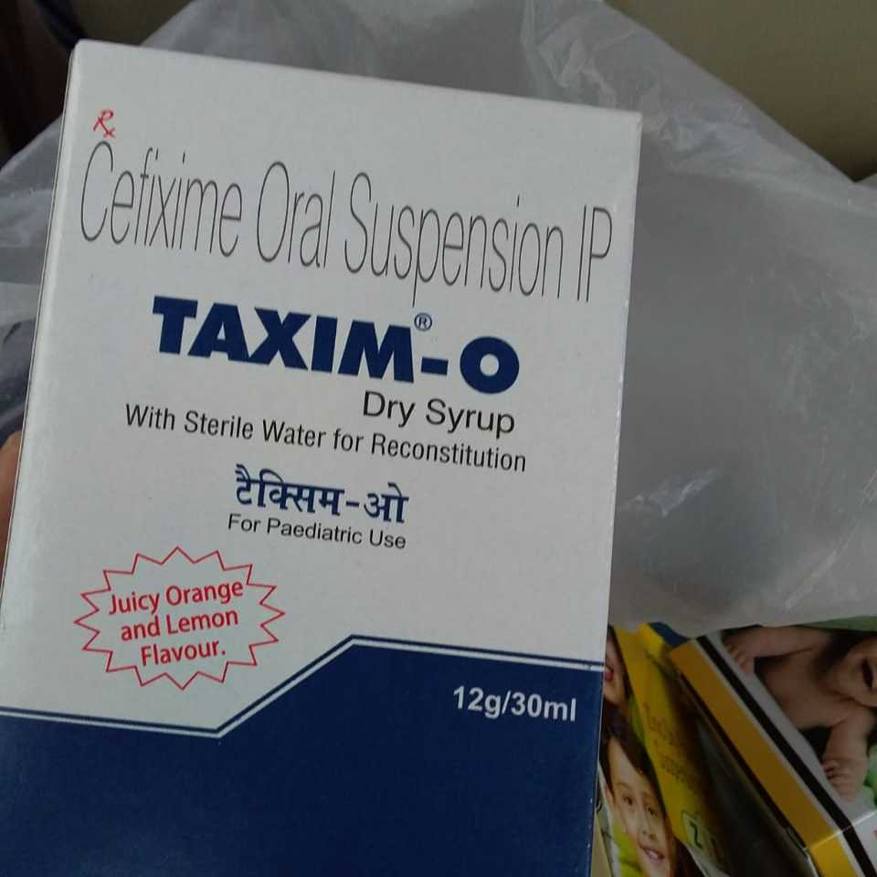 can taxim o dry syrup 50 ml can be given to 6 month old baby in loose ...