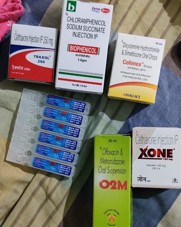 My son is suffering from stomach infection. Antibiotics are given but ...